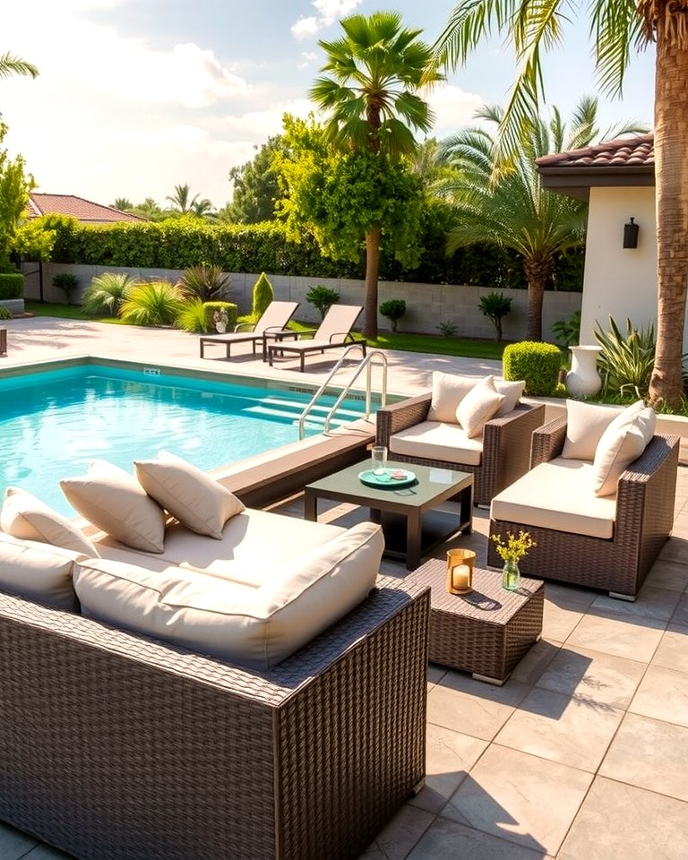 25 Pool Furniture Ideas for a Relaxing Outdoor Oasis