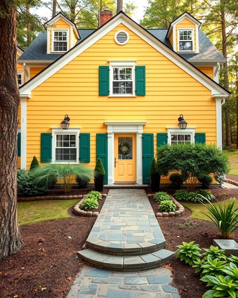 25 Yellow Exterior Home Ideas for a Bright Look