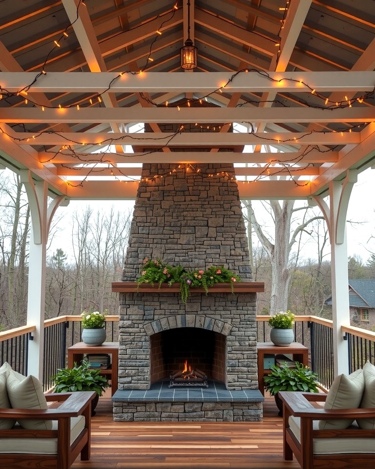 25 Porch Fireplace Ideas for Cozy Outdoor Evenings