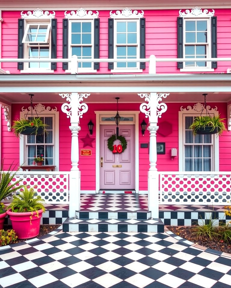 25 Pink House Exterior Ideas for a Charming Look