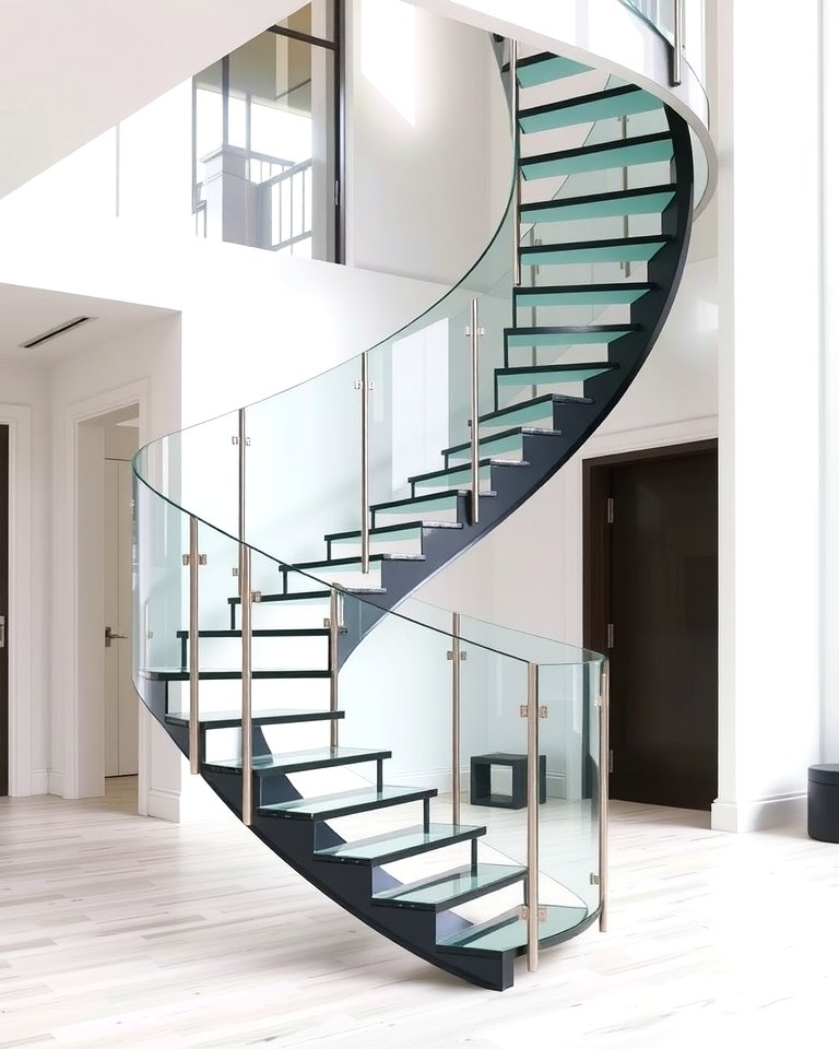 30 Elegant Curved Staircase Designs to Elevate Your Home's Style
