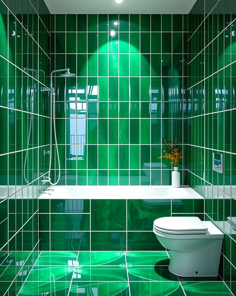 30 Green Tile Bathroom Inspiration Ideas for Bold Spaces