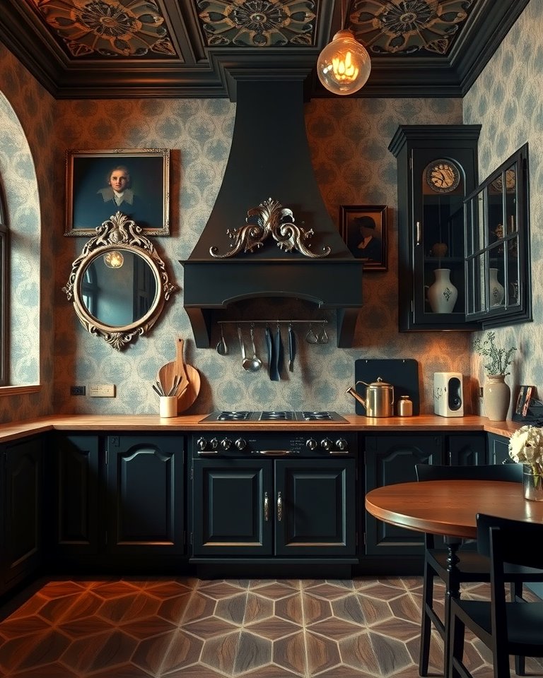 30 Gothic Kitchen Ideas for Dramatic Dark Aesthetic Spaces