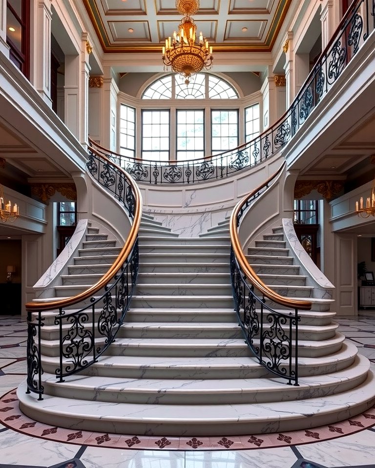 30 Elegant Curved Staircase Designs to Elevate Your Home's Style