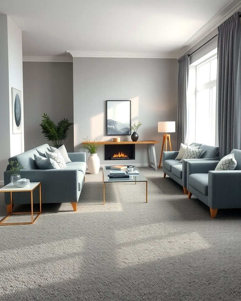 30 Grey Carpet Living Room Ideas for Cozy Neutral Spaces