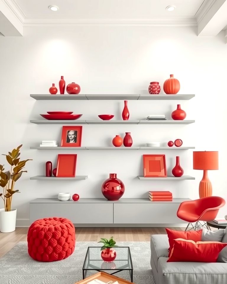 25 Red and Grey Living Room Ideas for a Modern Touch