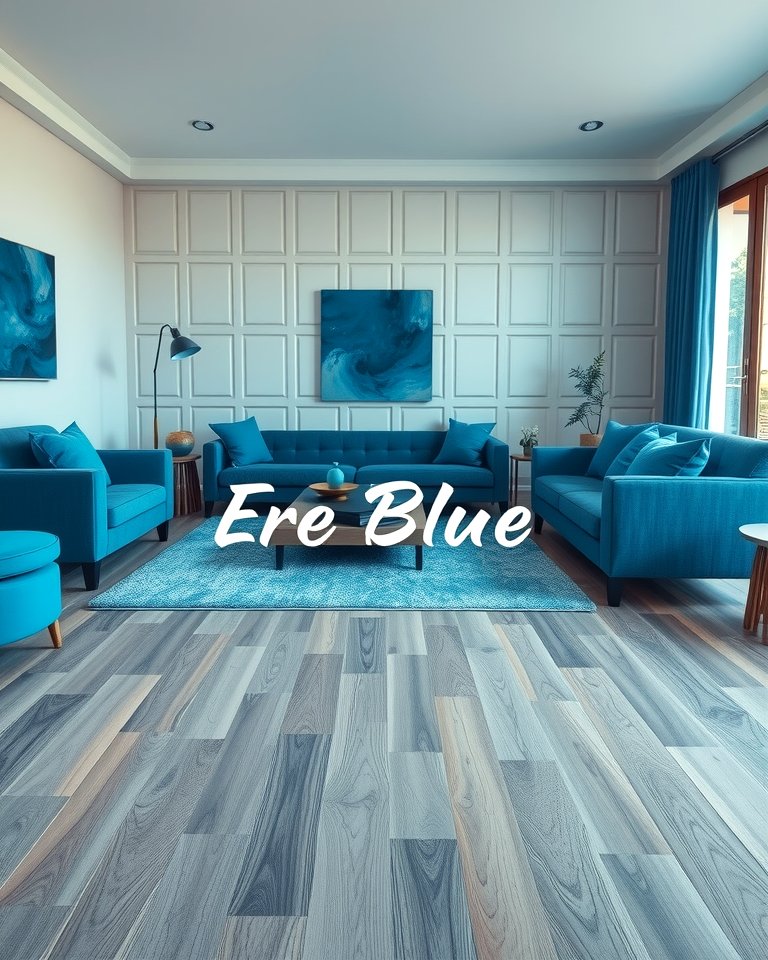 30 Soothing Blue & Grey Living Room Designs for Relaxing Spaces