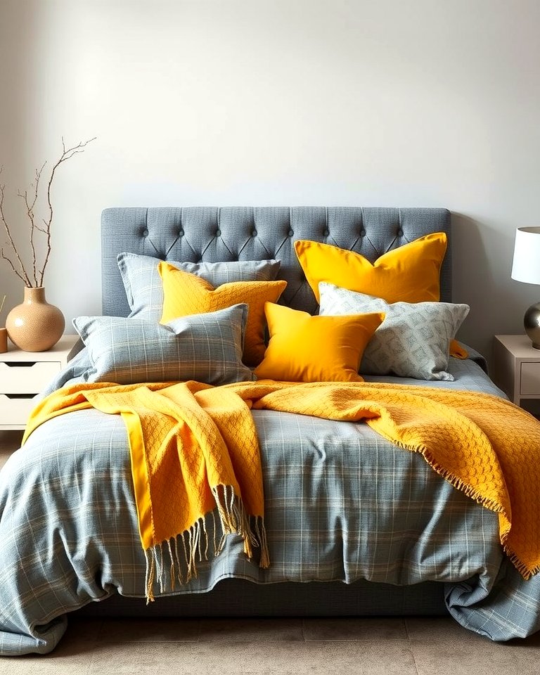 25 Yellow and Grey Bedroom Ideas for a Chic Look