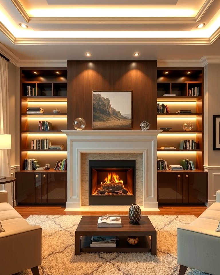 30 Fireplace with Bookshelves Ideas for Cozy Literary Nooks