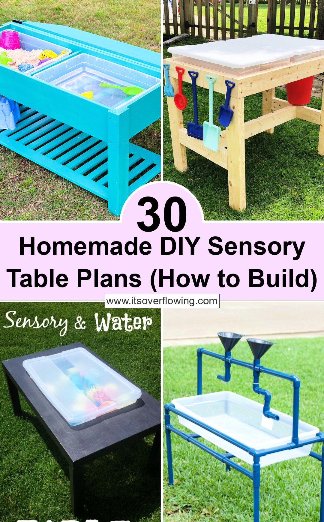 30 Homemade DIY Sensory Table Plans (How to Build)