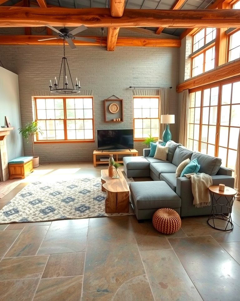 25 Rustic Concrete Floor Living Room Ideas for Style