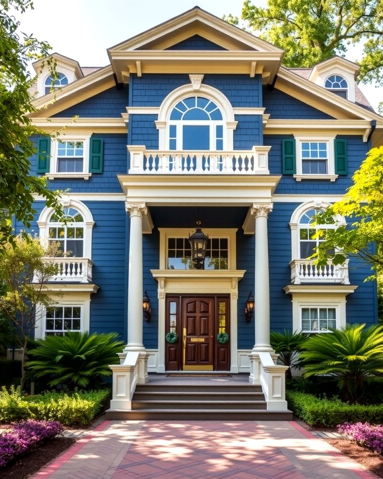 30 Serene Blue Exterior House Paint Ideas for Curb Appeal