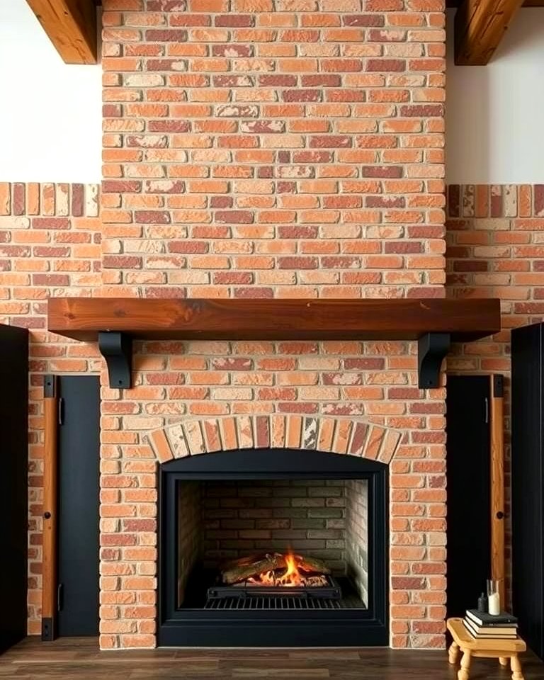 25 Rustic Brick Fireplace Ideas to Warm Up Your Home
