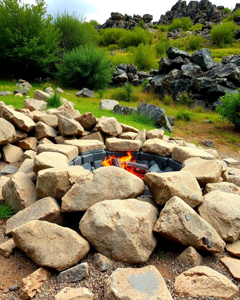 25 Rock Fire Pit Ideas for Outdoor Gatherings