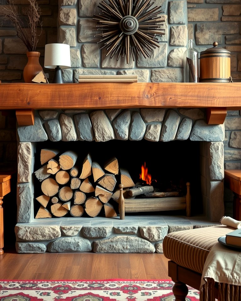 25 Rustic Fireplaces to Warm Up Your Living Space