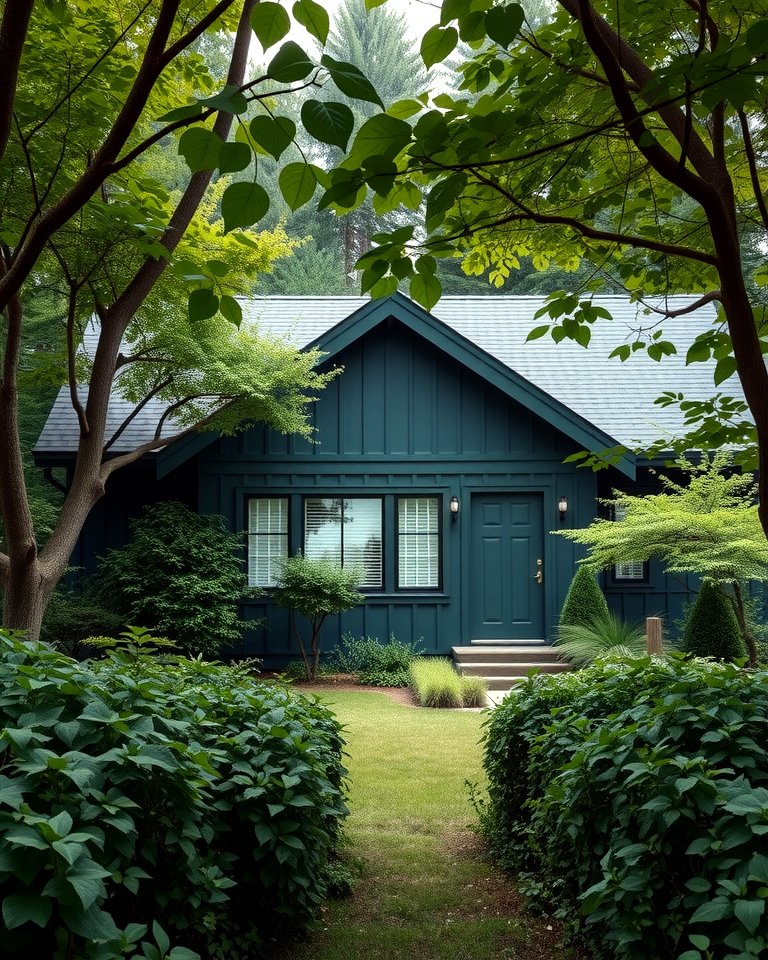30 Stunning Dark Green Exterior House Designs for Curb Appeal