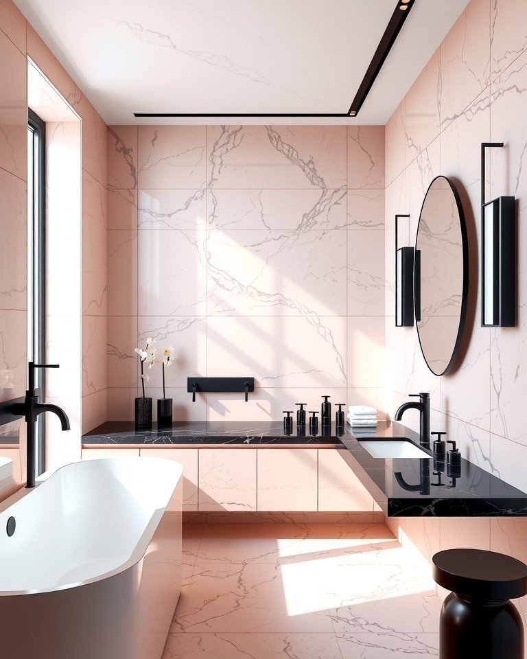 25 Pink and Black Bathroom Ideas for a Bold and Chic Look
