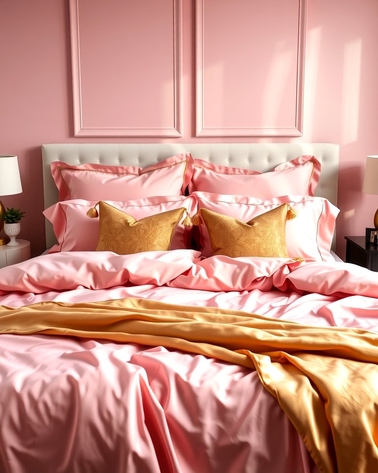 25 Pink and Gold Bedroom Ideas for a Luxurious Retreat