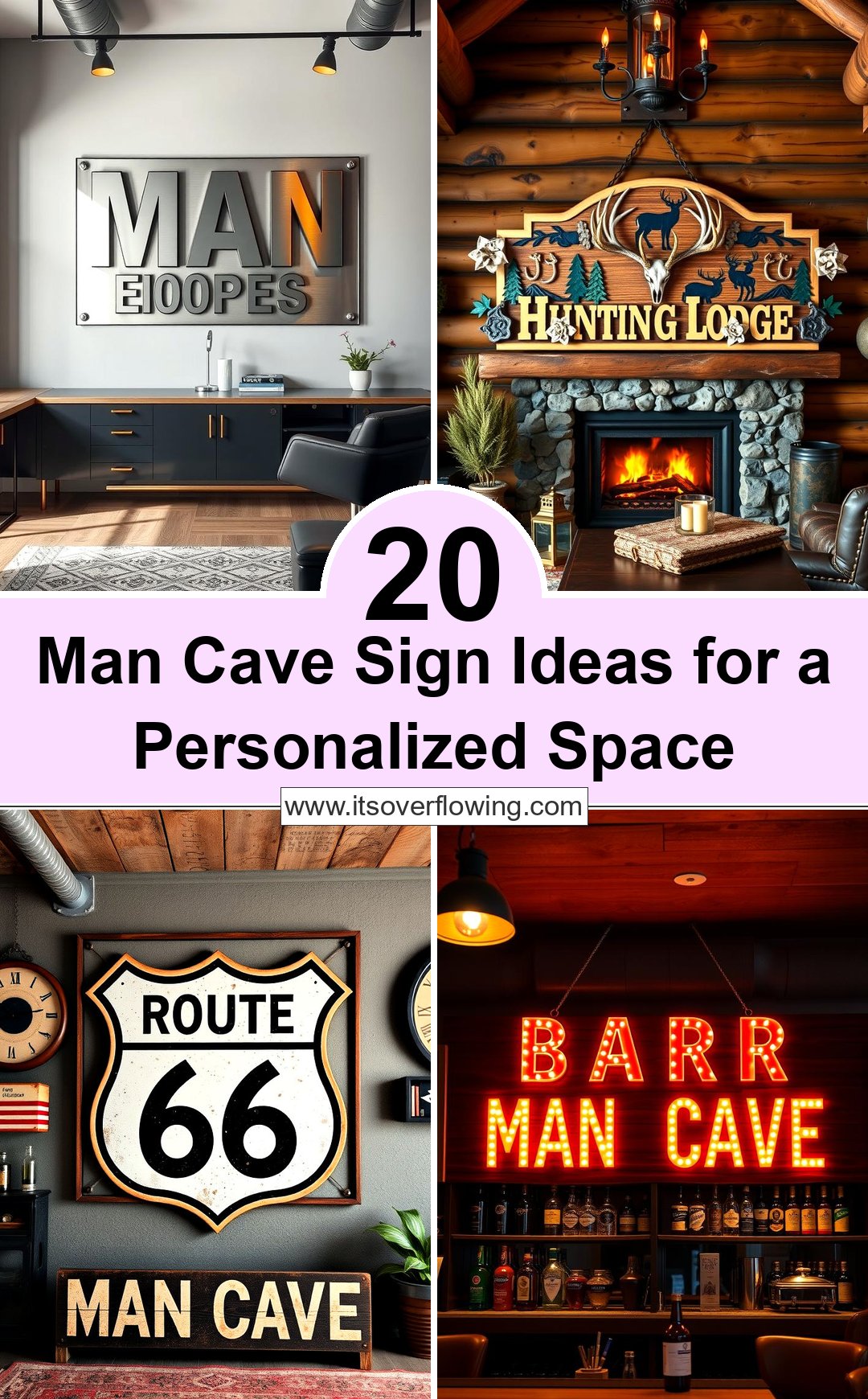 20 Man Cave Sign Ideas for a Personalized Space