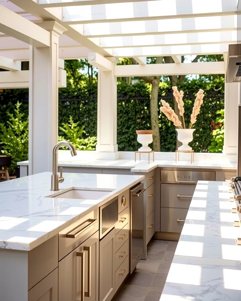 25 Types of Outdoor Kitchen Countertops for Durability