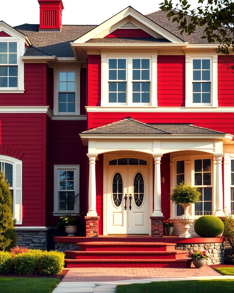 25 Red Home Exterior Ideas to Boost Curb Appeal