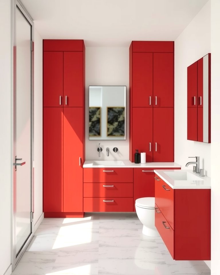25 Red Bathroom Ideas for a Luxurious Feel