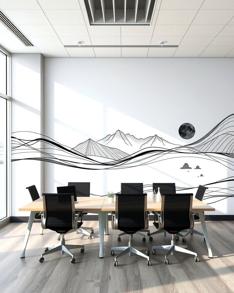 25 Office Wall Murals to Inspire Creativity and Productivity