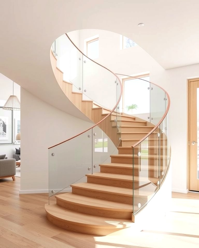 30 Elegant Curved Staircase Designs to Elevate Your Home's Style