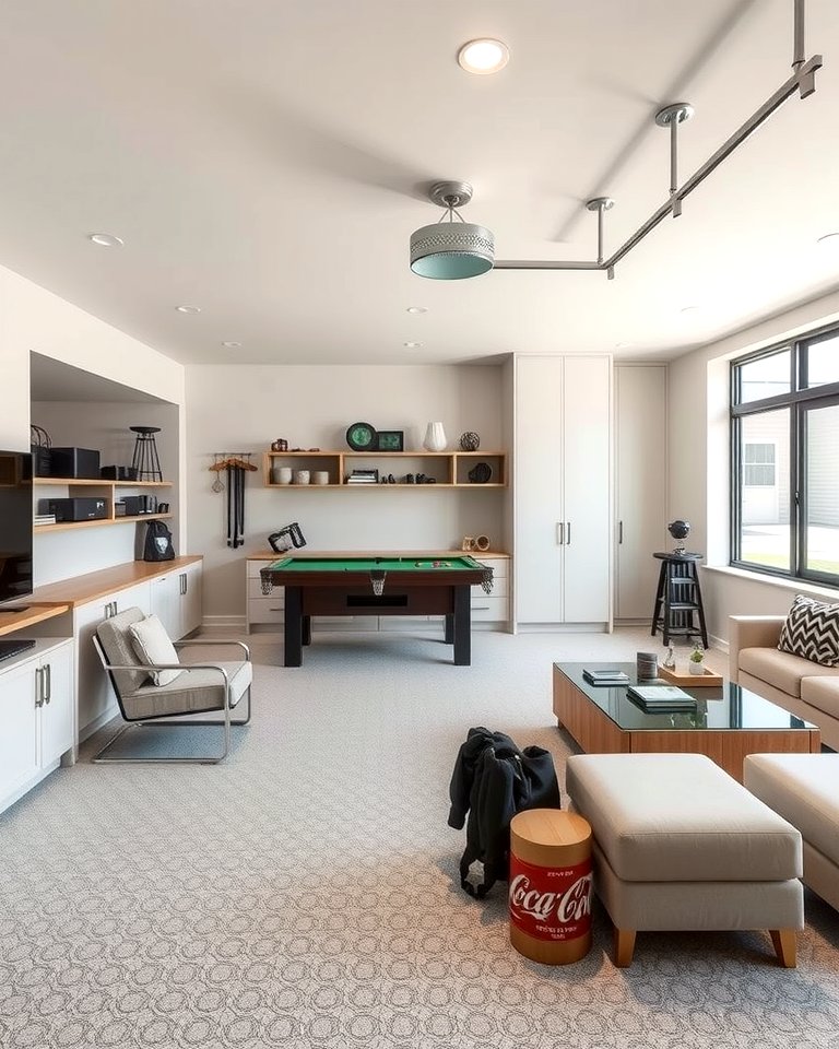 30 Garage Game Room Ideas for Ultimate Entertainment Zones