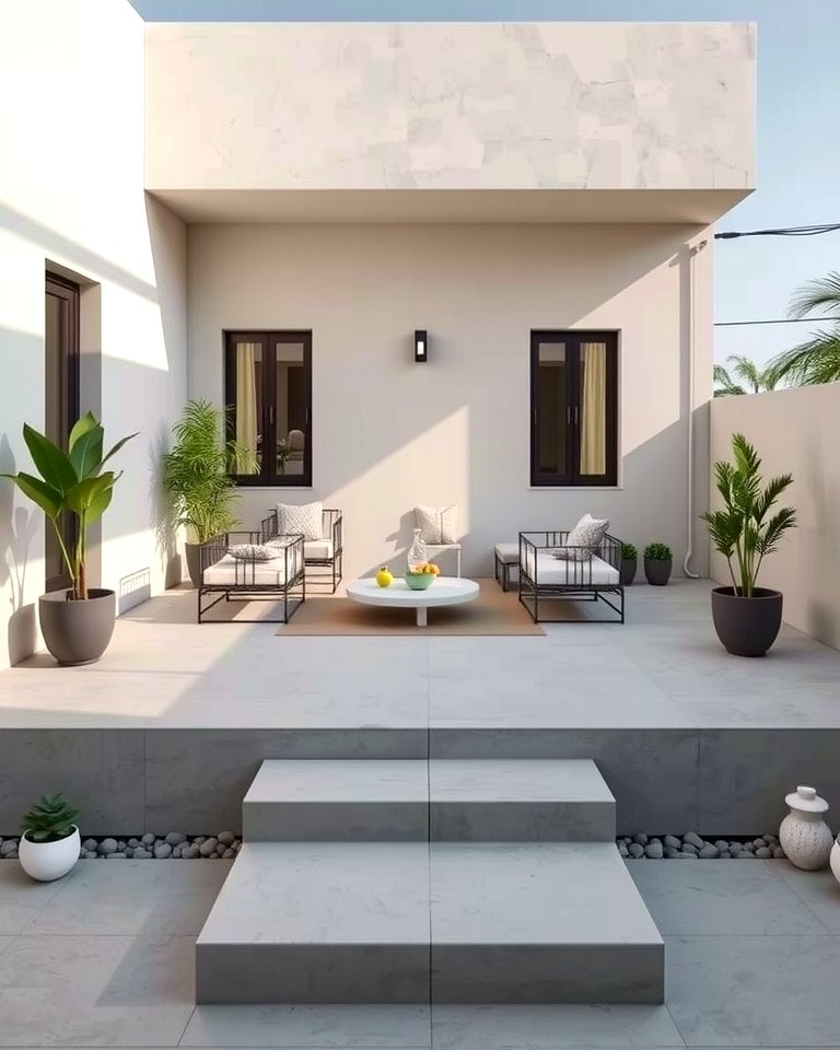 25 Raised Concrete Patio Ideas for a Modern Outdoor Space