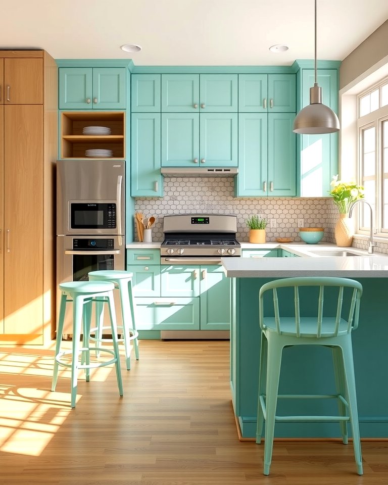 25 Mint Kitchen Decor Ideas for a Fresh Look