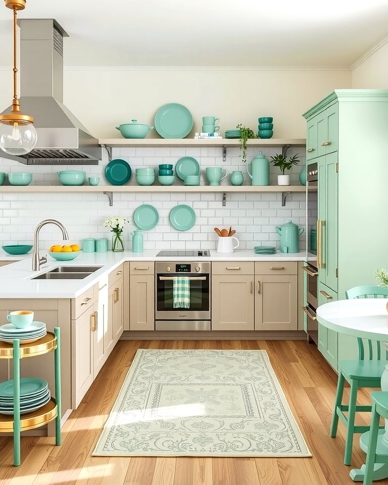 30 Mint Green Kitchen Ideas for a Fresh Culinary Space