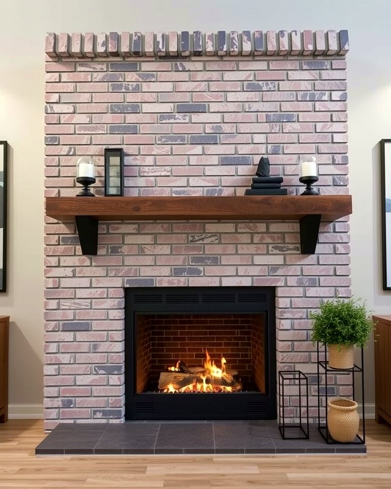25 Rustic Brick Fireplace Ideas to Warm Up Your Home