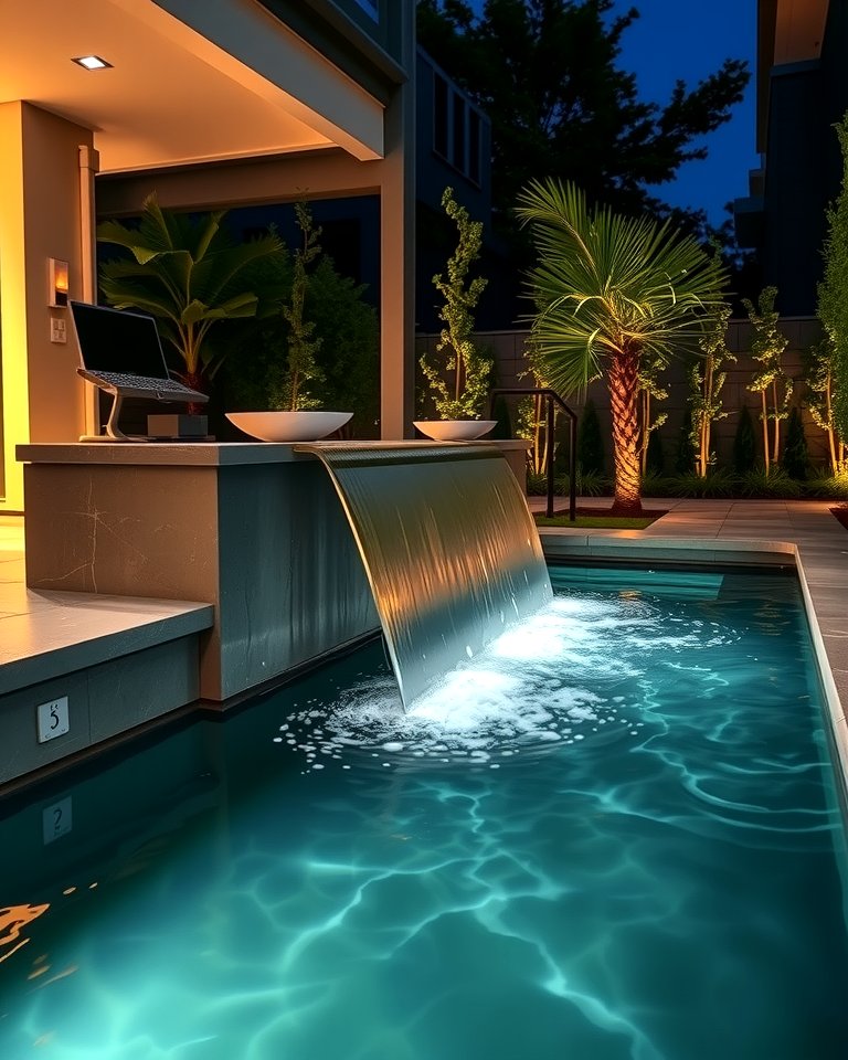 25 Small Pool Waterfall Ideas for Your Backyard