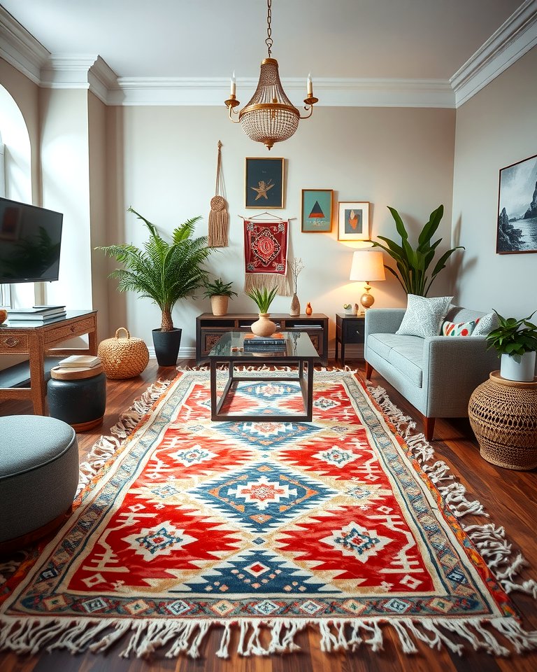 30 Living Room Rug Ideas to Define Your Space Stylishly