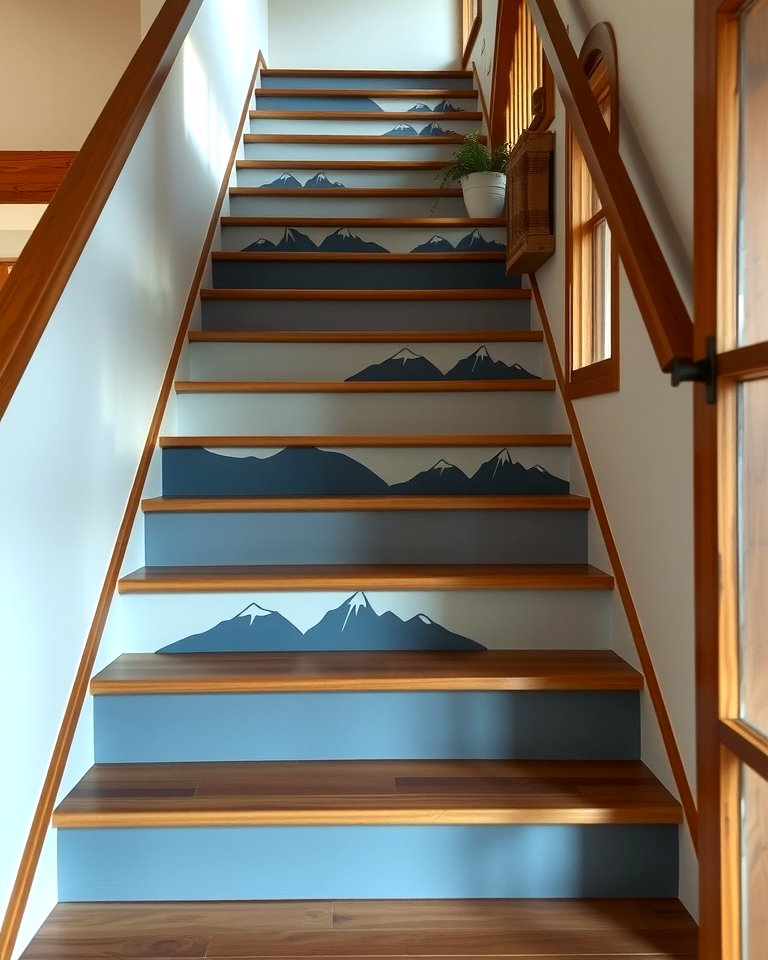 25 Painted Stair Ideas to Transform Your Home