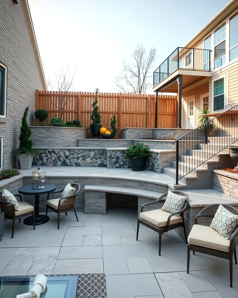 25 Raised Concrete Patio Ideas for a Modern Outdoor Space