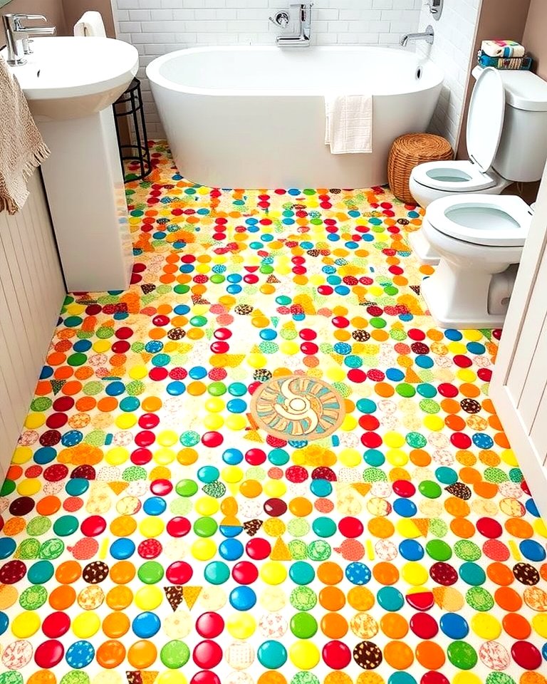 25 Penny Tile Bathroom Floor Ideas for a Unique Look