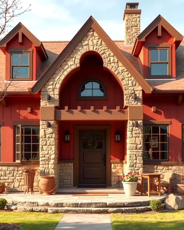 25 Red Home Exterior Ideas to Boost Curb Appeal