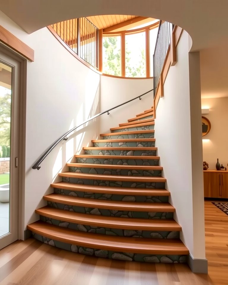 30 Elegant Curved Staircase Designs to Elevate Your Home's Style
