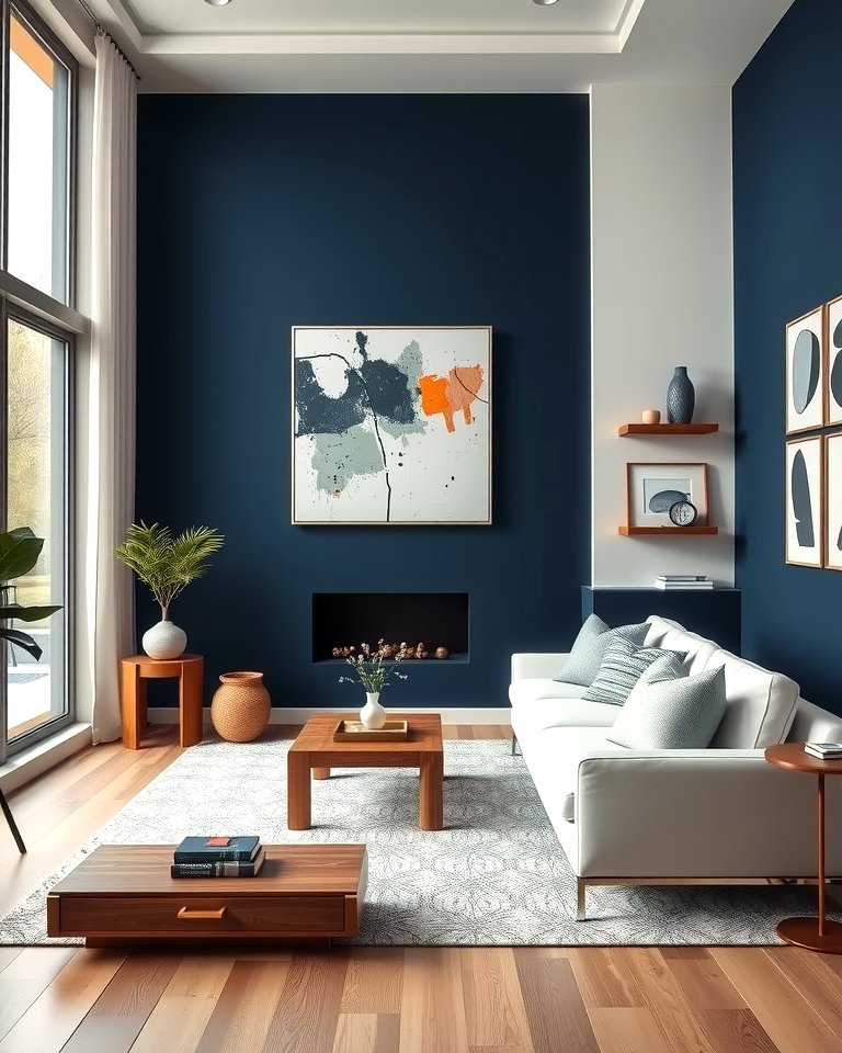 25 Navy Blue Living Room Ideas for a Cozy Retreat