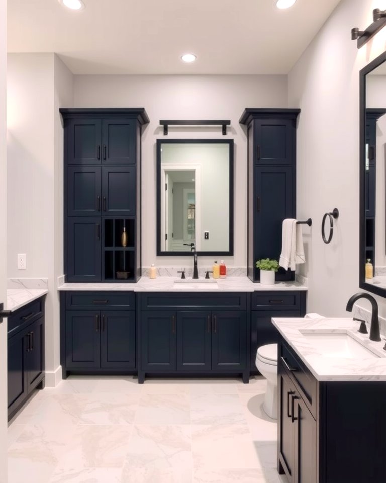 25 Navy Blue Bathroom Ideas for a Luxurious Look