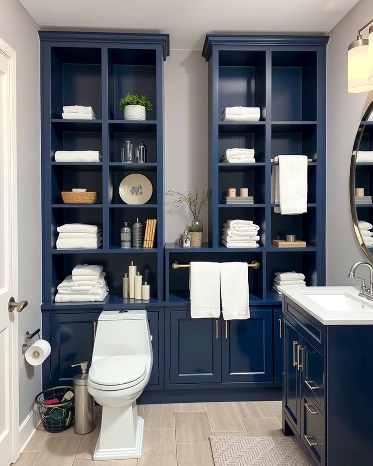 25 Navy Blue Bathroom Ideas for a Luxurious Look