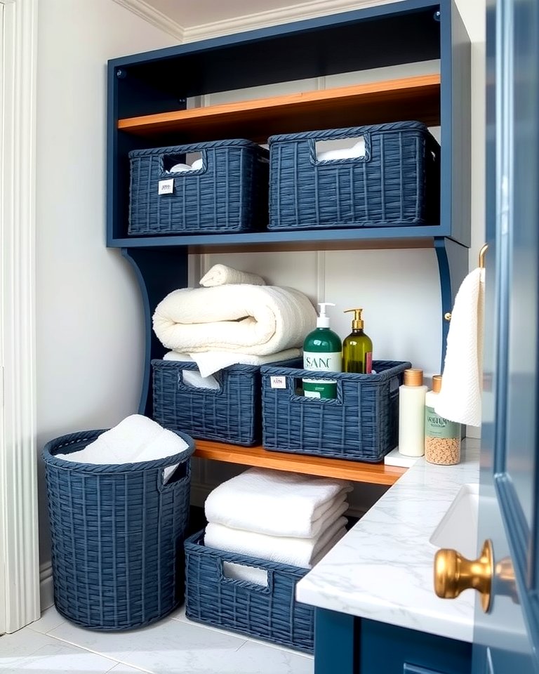 25 Navy Blue Bathroom Ideas for a Luxurious Look