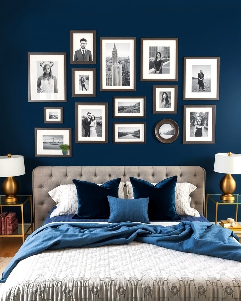 25 Navy Blue and Grey Bedroom Ideas for Modern Style