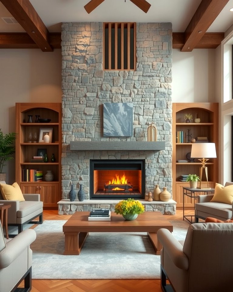 25 Off-center Fireplace Ideas for a Unique and Modern Living Room
