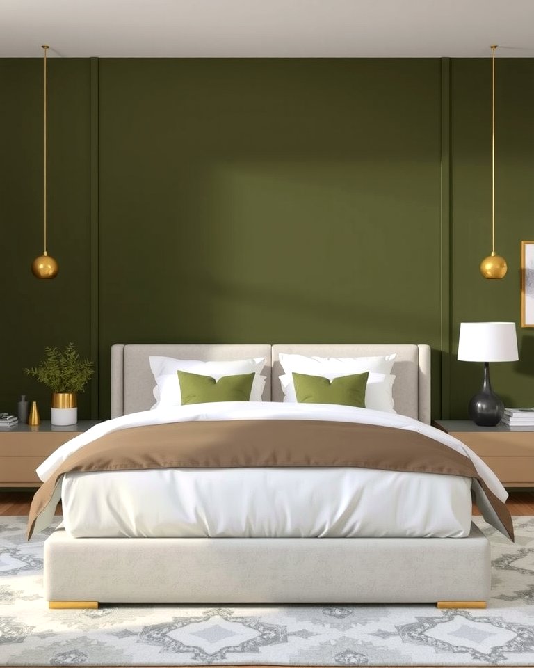 30 Olive Green Bedroom Ideas for Soothing Retreats