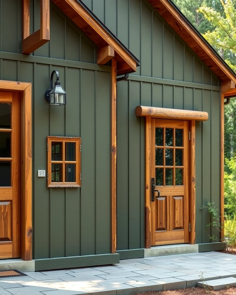 25 Olive Green House Exterior Ideas for a Fresh and Natural Look