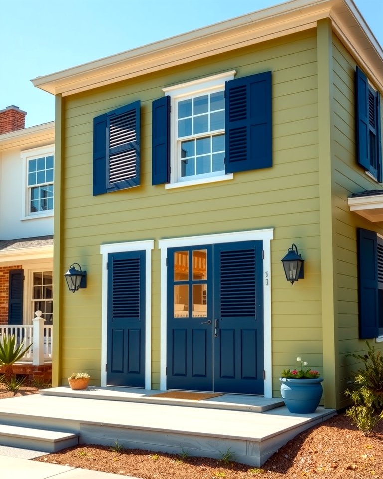 25 Olive Green House Exterior Ideas for a Fresh and Natural Look