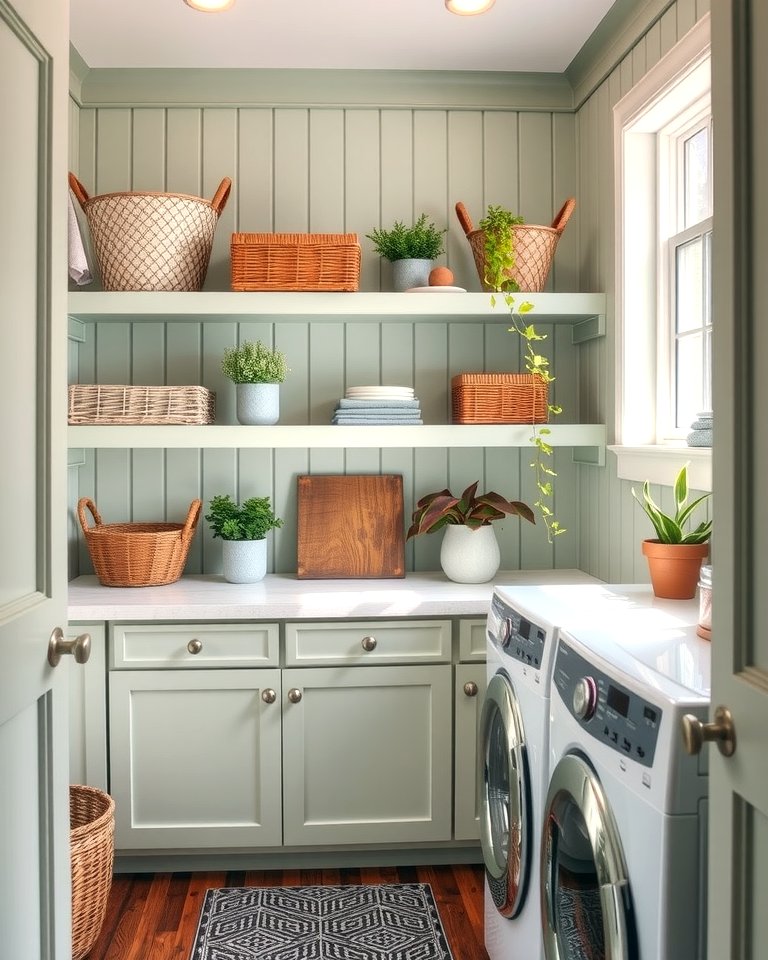 25 Sage Green Laundry Room Ideas for a Fresh Look